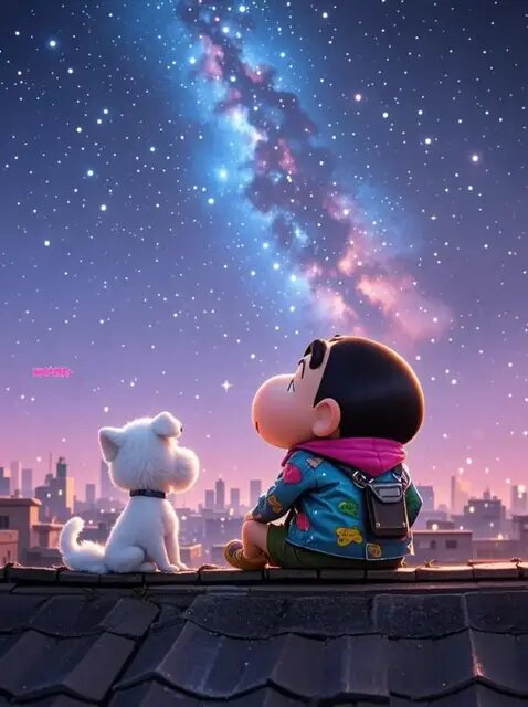 Смола AB, волшебная пыль, мелок Miniso, Shin-chan, мультфильм, наборы для алмазной живописи, сверление, звездное небо, искусство своими руками, полные сверла, мозаика, домашний декор, Размер: AB FD круглый 20X25 см