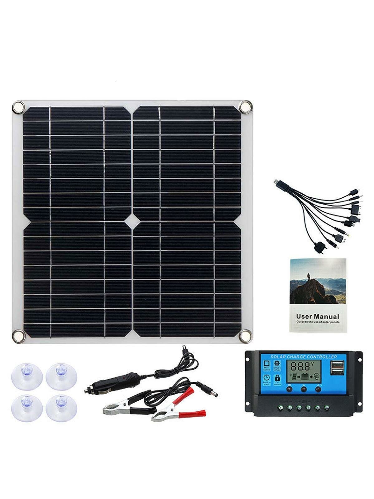 Источник питания автомобильного мобильного телефона с солнечной фотоэлектрической панелью-solar panel plus 40A