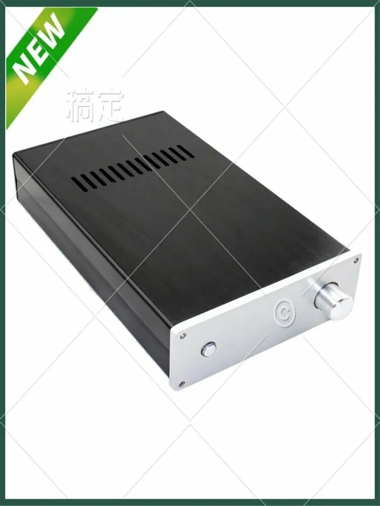 Корпус усилителя, LM3886 Полностью алюминиевый корпус усилителя звука DIY с розеткой питания