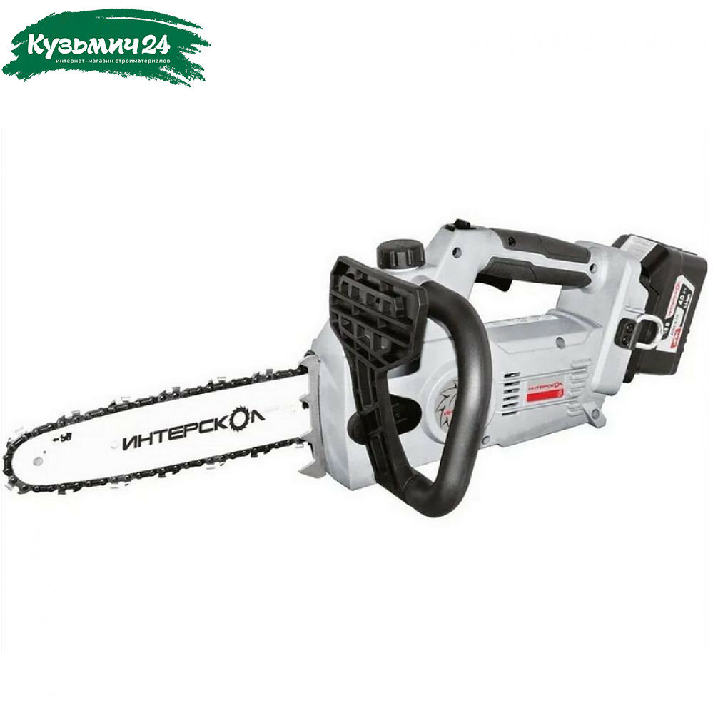 Пила цепная Интерскол ПЦА-10/18В аккумуляторная, 1 акк.4Ah и з. у. в комплекте, 1 шт.