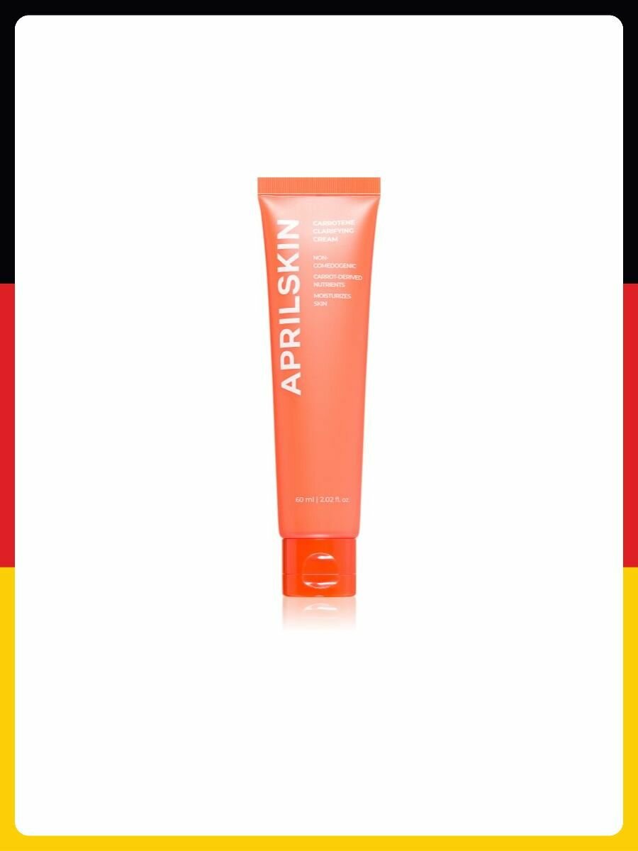Крем для ухода за кожей APRILSKIN Carrotene Clarifying Cream nourishing and revitalizing cream to strengthen the skin barrier, 60 мл