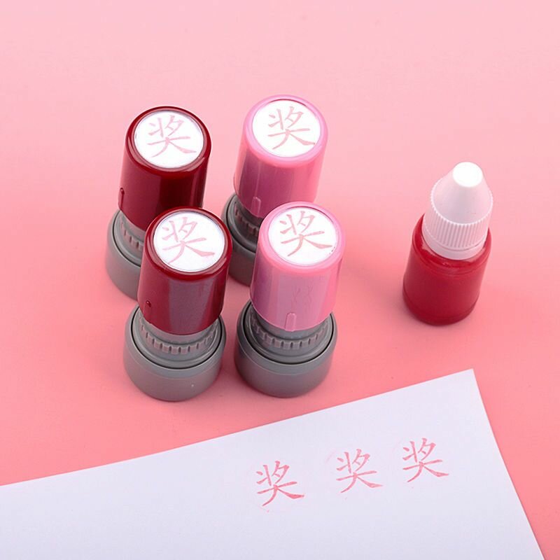 Светочувствительная красная штемпельная краска, быстросохнущая подушка для официальных печатей, большая бутылка для финансового использования.