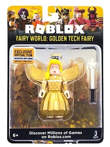 Roblox Фигурка героя Fairy World: Golden Tech Fairy (Core) с аксессуарами