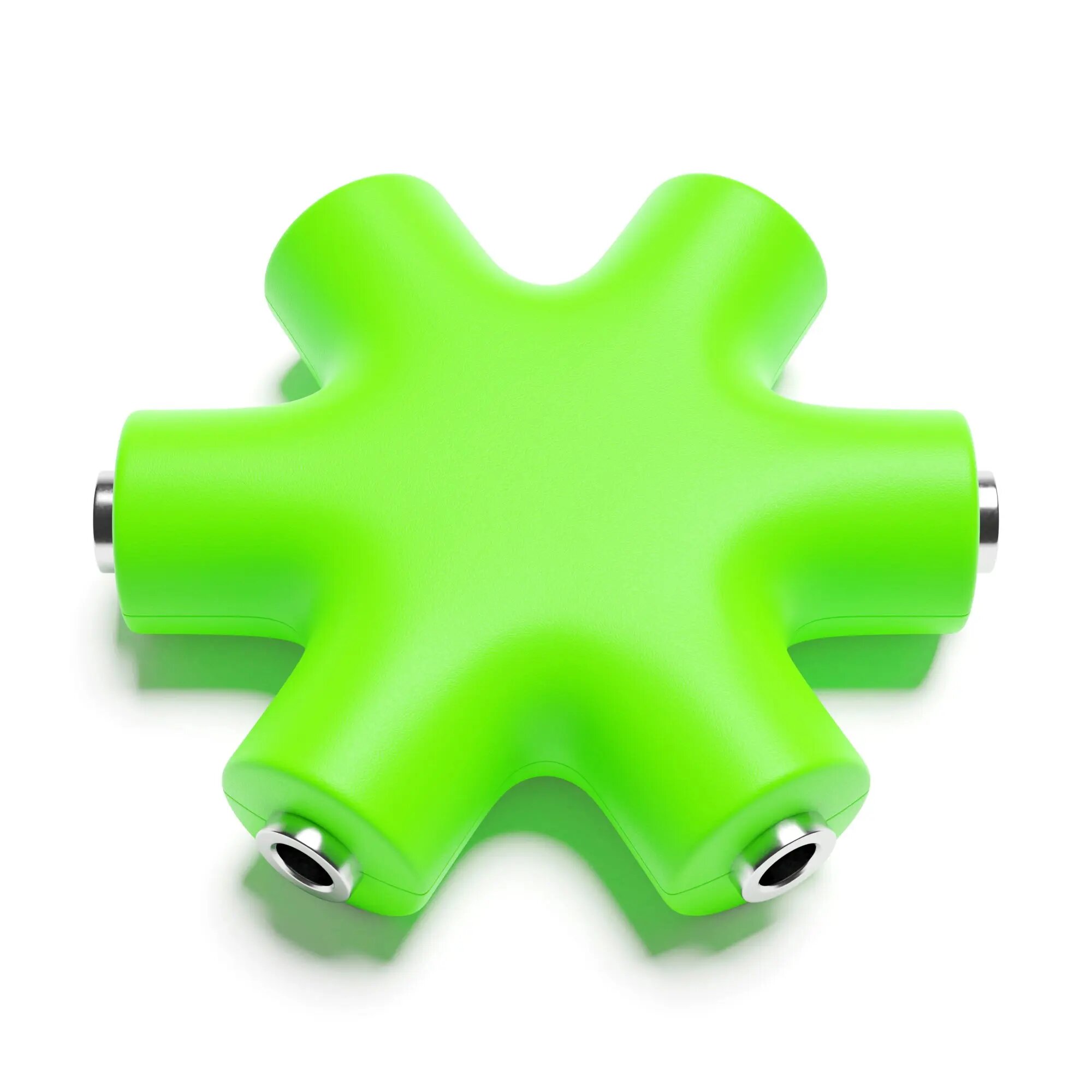 ExcelValley Моно Патч Кабель Сплиттер 3,5мм 1/8" Eurorack зеленый