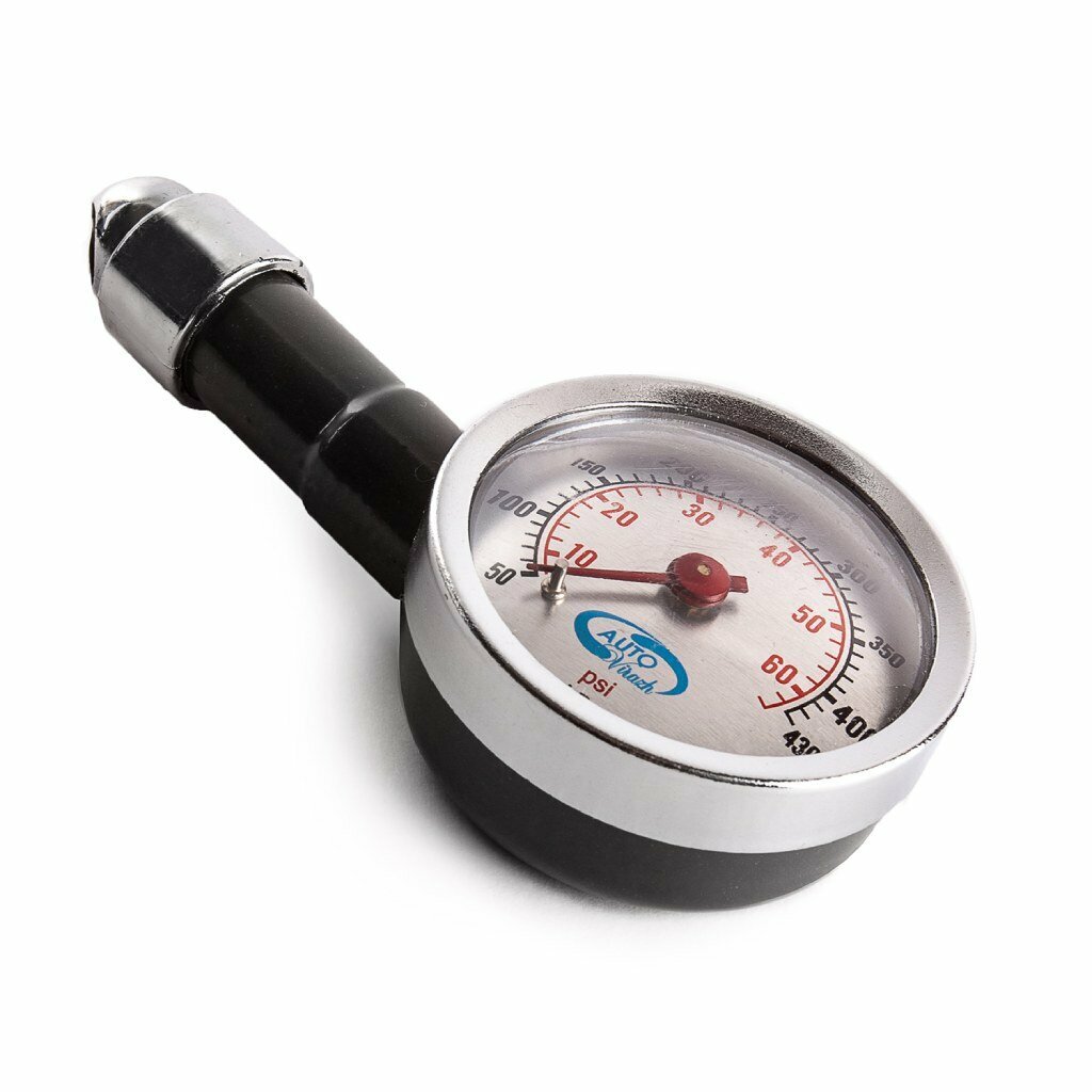 Манометр Autovirazh, AV-011506, 60 атм, металл, шинный, в пластиковом футляре