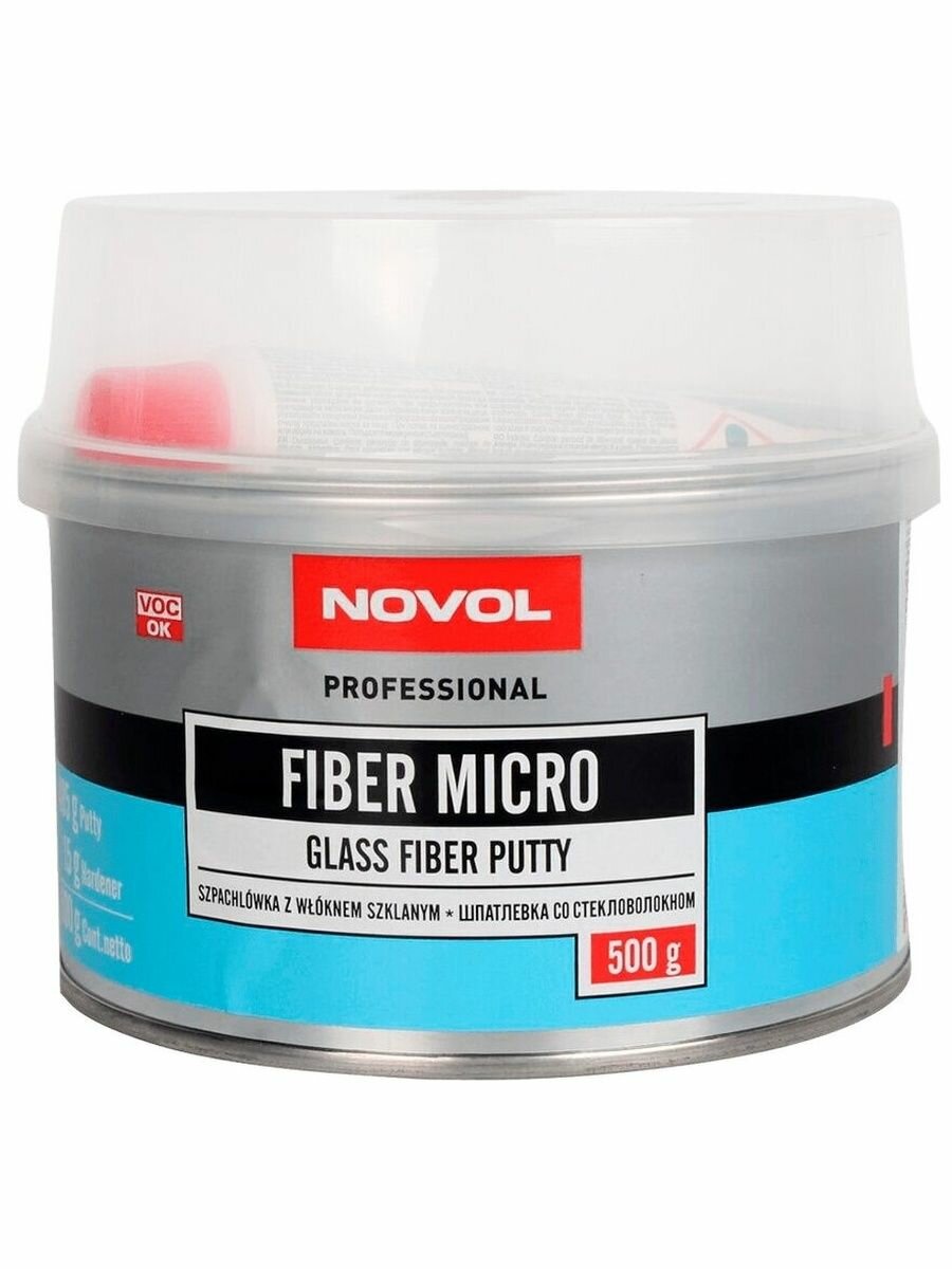 Шпатлевка со стекловолокном Fiber Micro, 0,5 кг, 1231