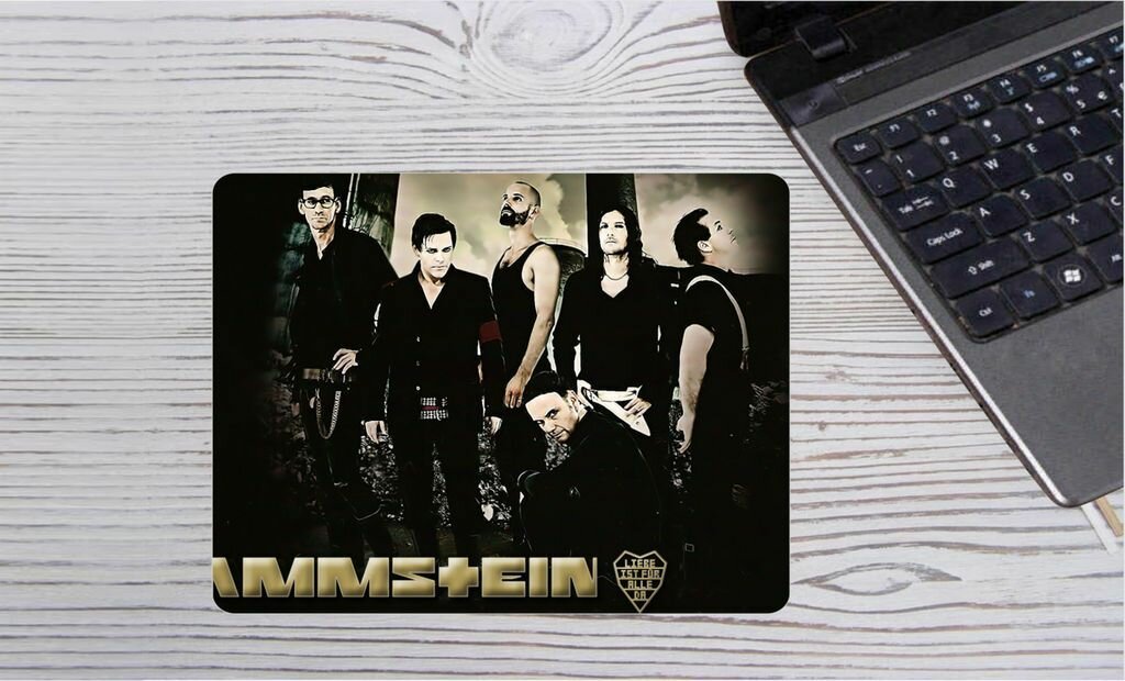 Коврик для мышки игровой 36 на 29 см MIGOM Rammstein, Рамштайн №3
