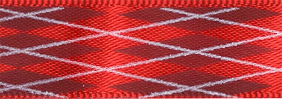 Лента атласная 12 мм (1/2 ") Gamma ALP-122 с рисунком 22.8 м +- 0.5 м L7/065 полоски/красный