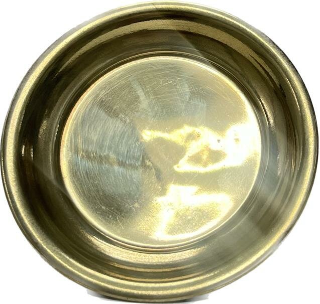 Тарелка ручная работа латунь 8см, 15г Индия (oxan)