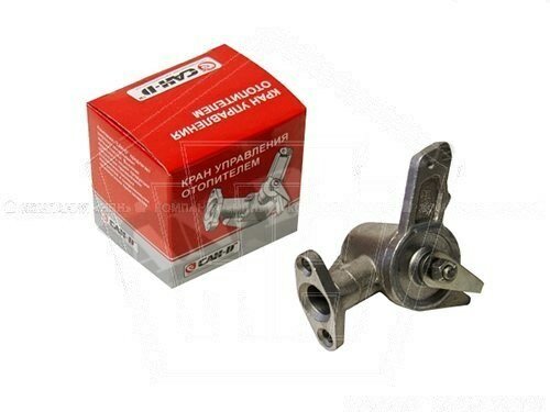 Кран отопителя ваз 2101-07 керамич. в индив. упак. (картон) "сан-d" (2101-8101150-22)