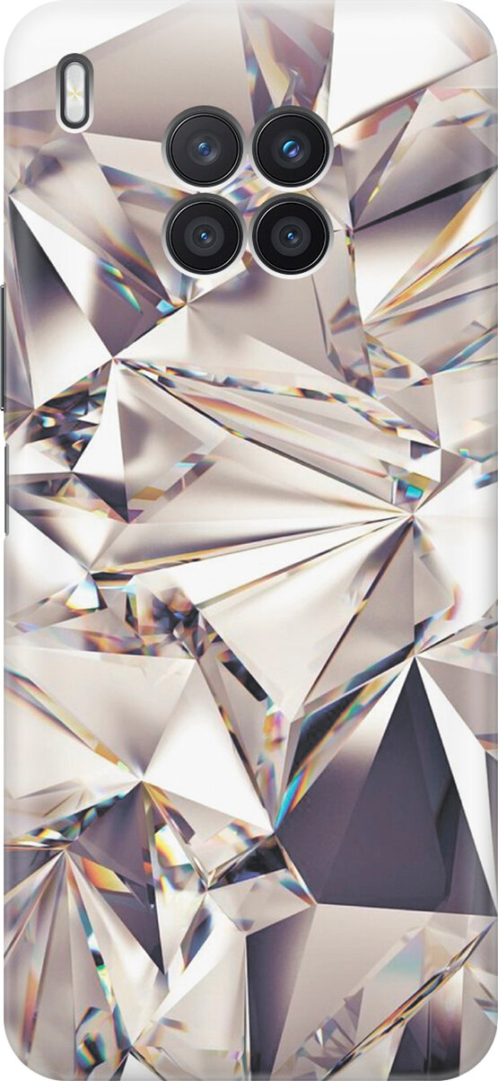 Силиконовый чехол Алмазные грани на Honor 50 Lite / Huawei Nova 8i / Хонор 50 Лайт / Хуавей Нова 8и с эффектом блика