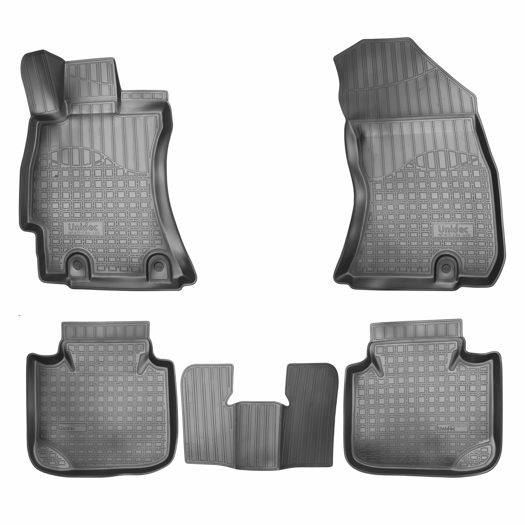 Ковры в салон Norplast/Unidec для Subaru Outback (2015-)Полиуретан, Черный, арт. NPA11-C84-400 (Черный)
