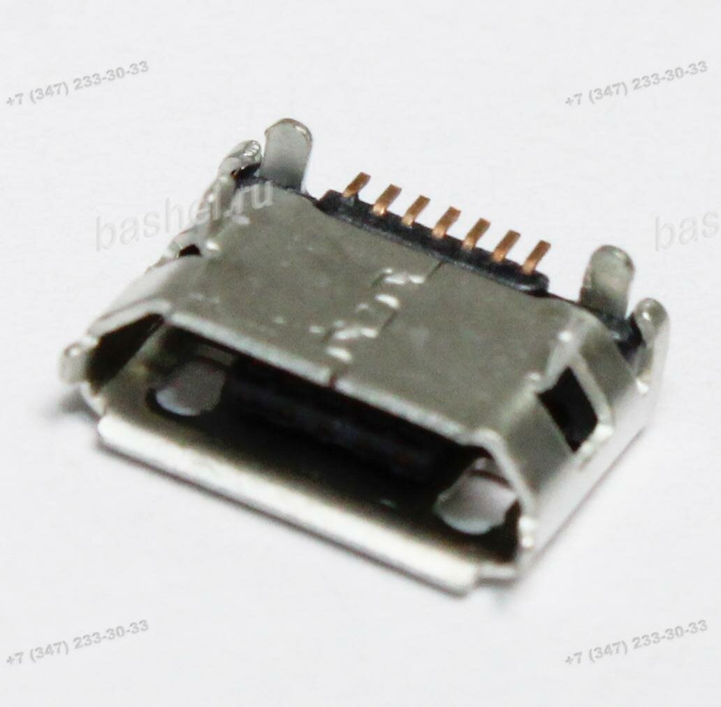 Гнездо USB micro (F) на плату, 7 контактов B-7SD1