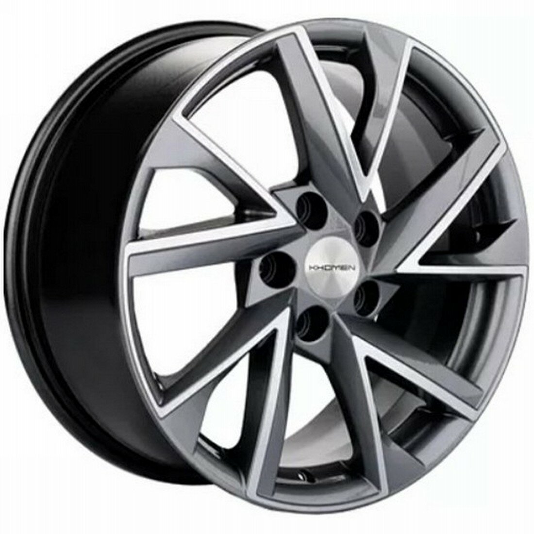 Колесный диск Khomen Wheels KHW1714 7x17 5x112 ET40 57,1 Gray-FP литой для автомобиля
