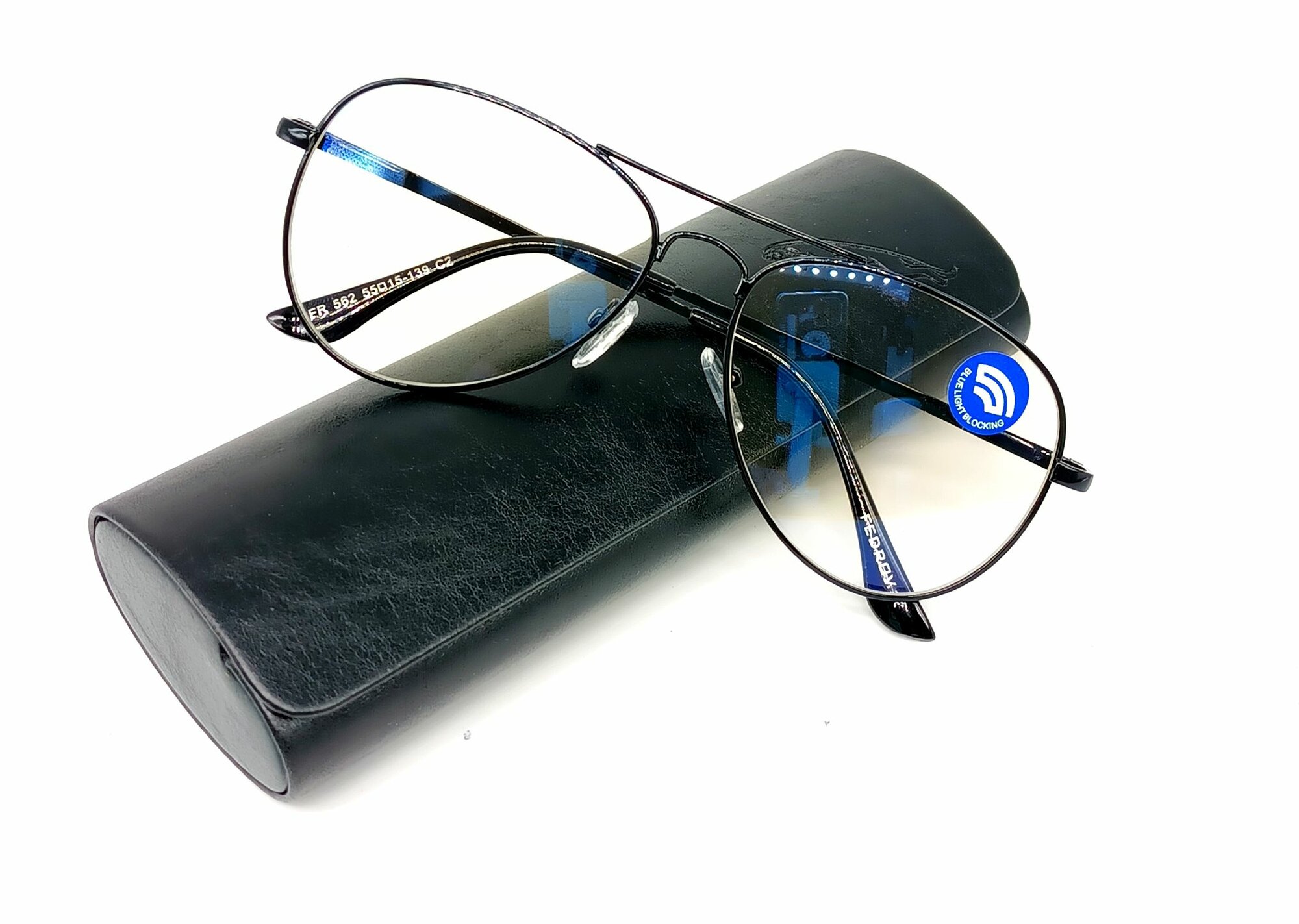 Стильные компьютерные очки с антибликом с футляром