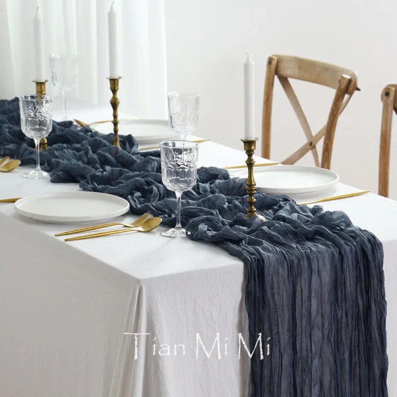 Столовый бегунок SUMMERTREE темно-синий 1.8 м Темно-синий, Length 4 Meters, Dark Blue