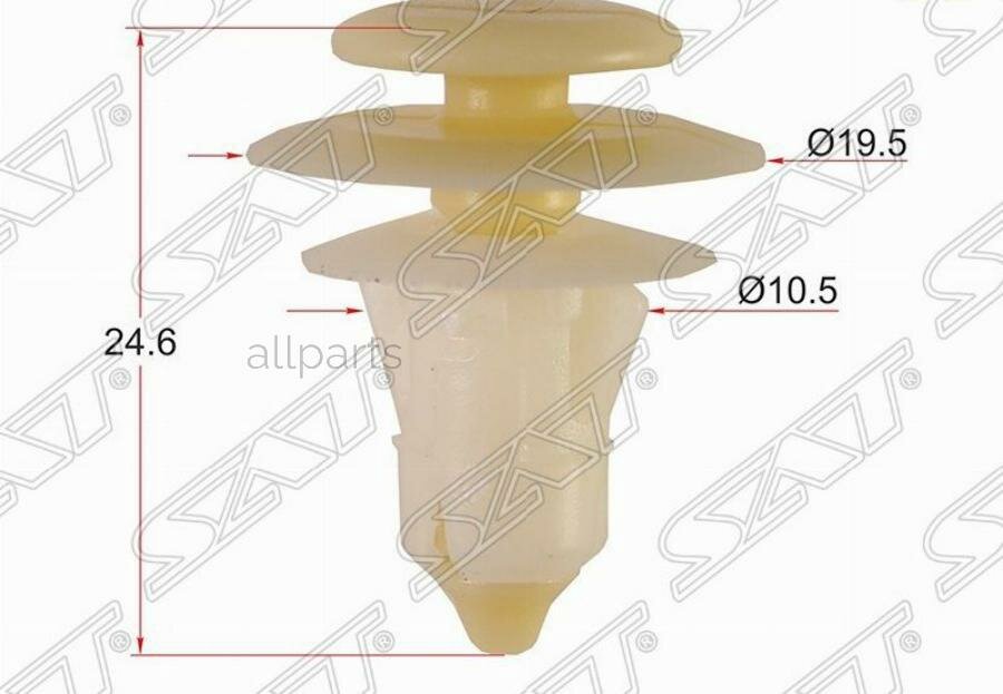 SAT ST-KE-372 Клипса обшивки двери FORD/GM/JEEP (Продажа по 10шт)