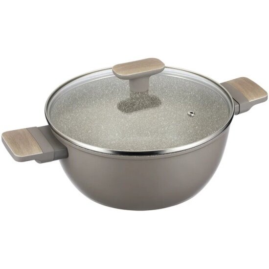 Кастрюля Regent Inox Linea LATTE 3,0л с крышкой 22см (индукция) (93-AL-LT-4-22)