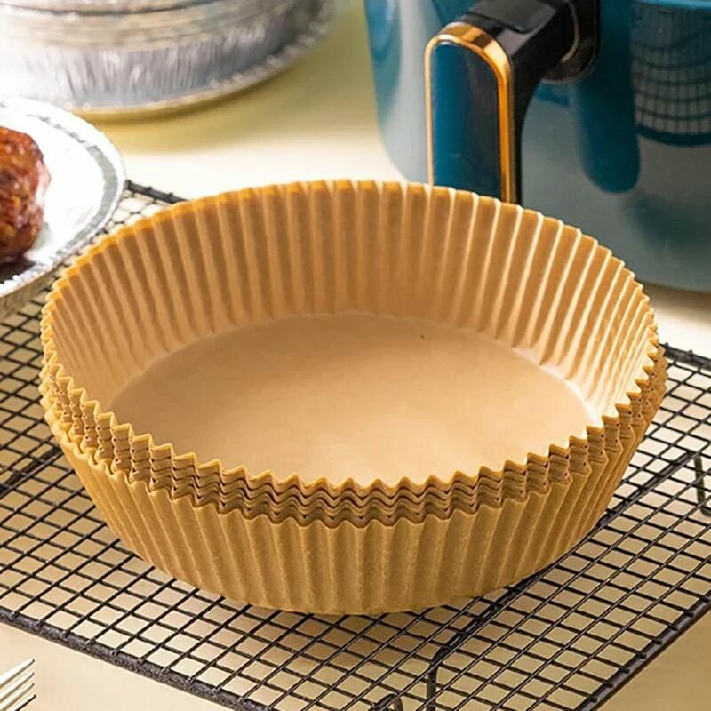 Пергаментная бумага для выпечки 50 шт одноразовые вкладыши для аэрофритюрницы и духовки