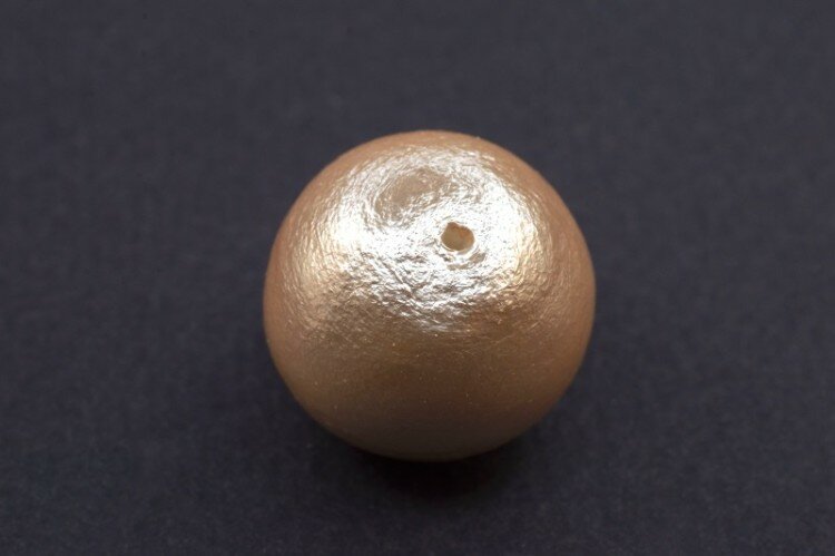 Хлопковый жемчуг Miyuki Cotton Pearl 18мм, цвет Pink, 744-058, 1шт