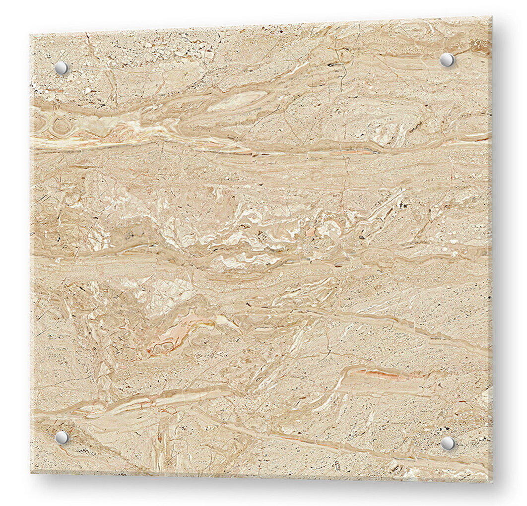 Кухонный экран из закаленного стекла "песчаный мрамор" - (600х600х4 мм)