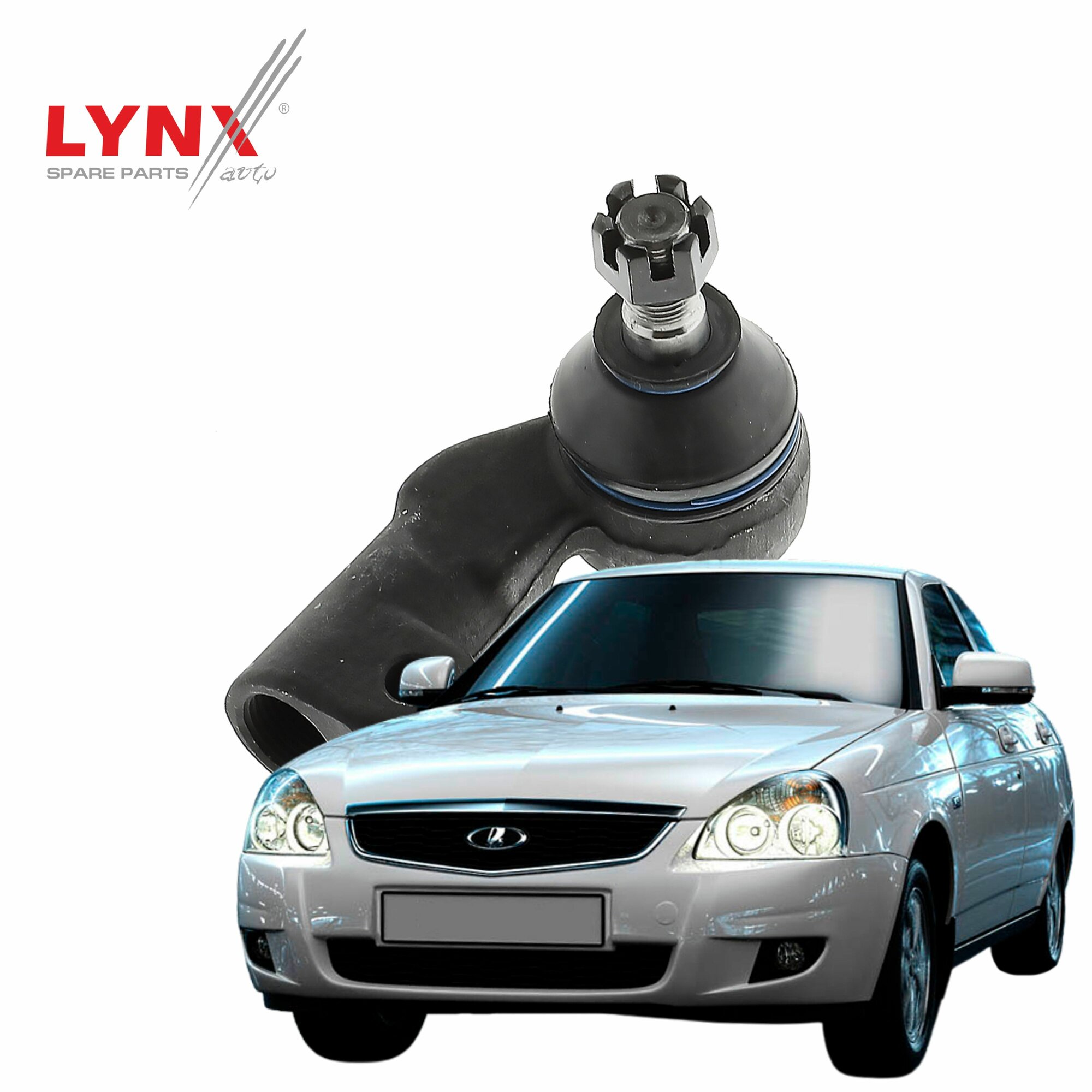 Наконечник рулевой LADA Priora (1) / Лада Priora 2008 2009 2010 2011 2012 2013 2014 2015 / левый, 1шт, LYNXauto