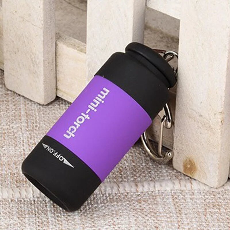 Водонепроницаемый мини-фонарик LED фиолетовый