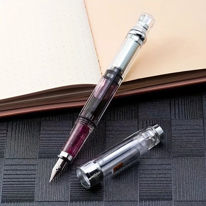 Перьевая ручка Chouxiongluwei прозрачная белая EF/F ЭФ