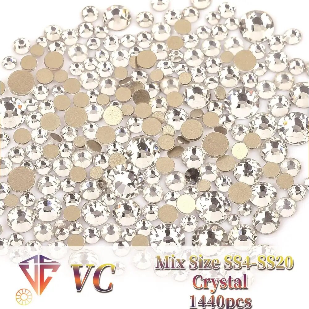 Стразы Swarovski SS4-SS20 1440 шт Crystal