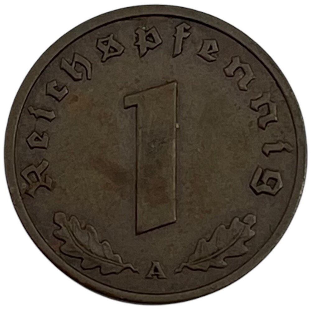 Германия, Третий Рейх 1 рейхспфенниг 1937 г. (A)