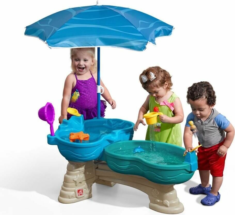 Столик для игр Step2 "Каскад Крафт", пластик, от 1.5 лет, 57х110х64 см