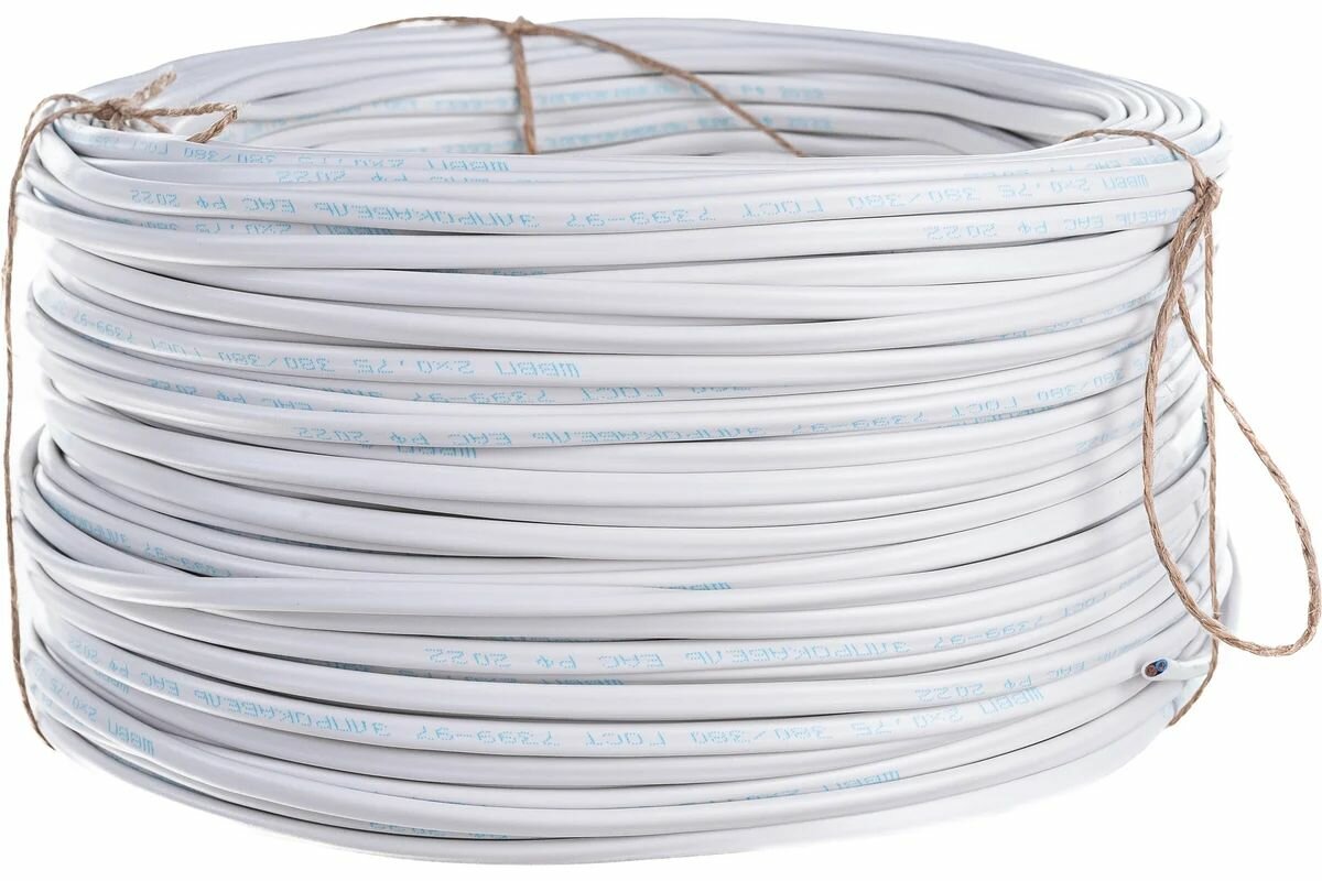 Провод ЭлПроКабель гибкий плоский ШВВП 2х0,75 100м ГОСТ 4630017847525