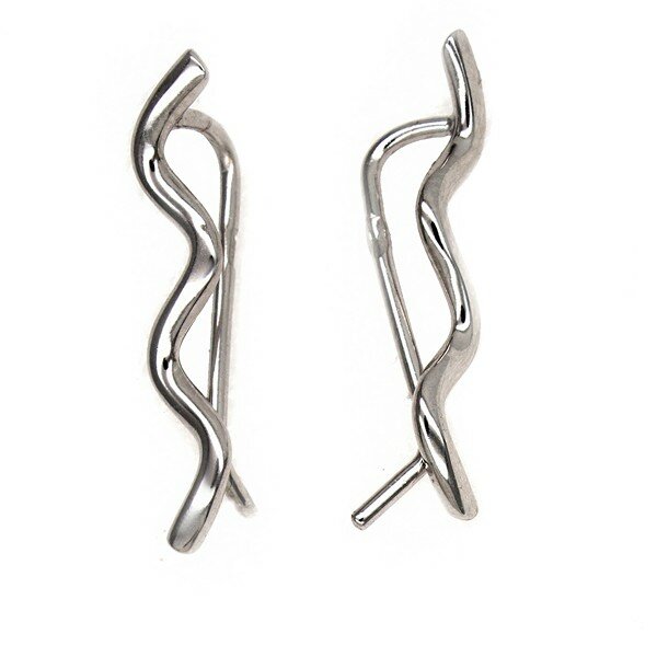 Серьги JEWELIN, серебро, 925 проба, родирование