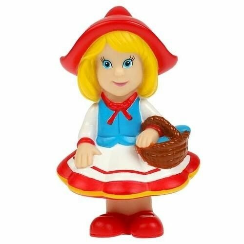 Игрушка для ванны Huada Toys Красная шапочка 10 см, в сетке, от 3 лет (143R1)