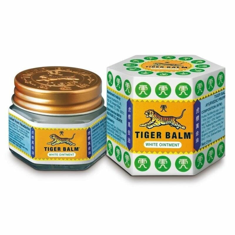 Tiger balm Бальзам от боли суставов, разогревающий белый / Тигровый бальзам / white ointment 9 мл
