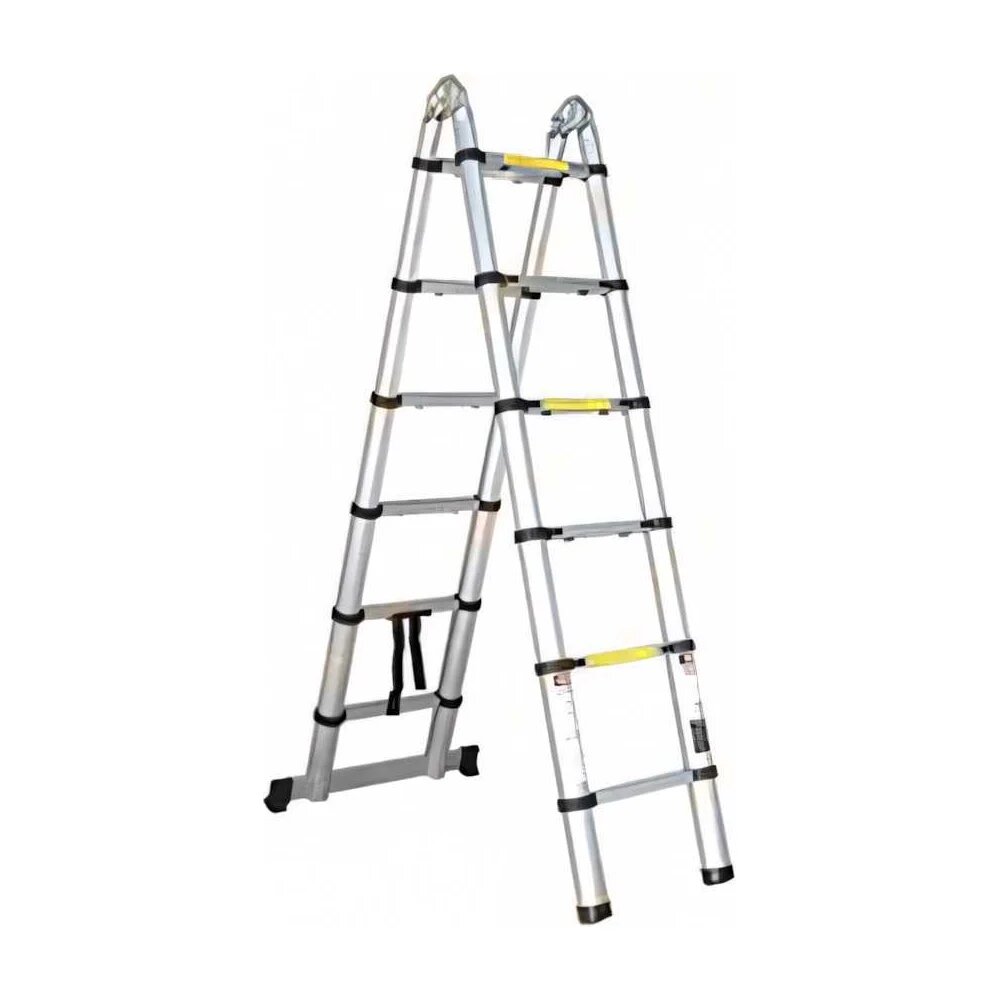 Телескопическая алюминиевая лестница STARTUL 2х8 ступеней ST9733-050