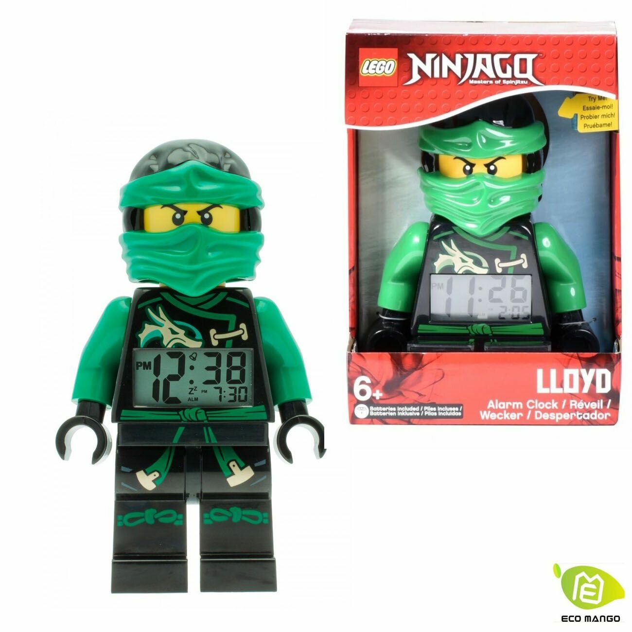 Лего Будильник Ниндзяго Ллойд высота 23 см