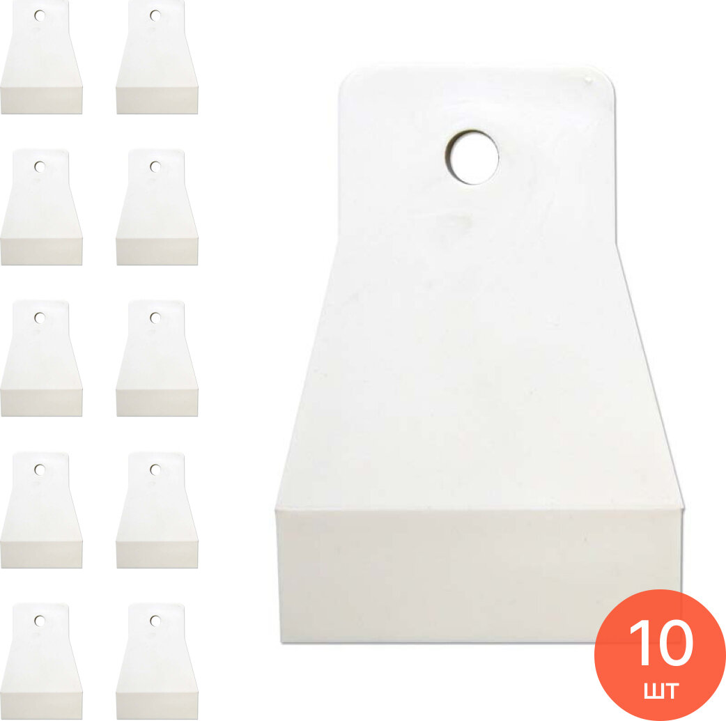 Шпатель строительный 888 для нанесения затирки, из резины, 100мм / малярные и отделочные инструменты (комплект из 10 шт)