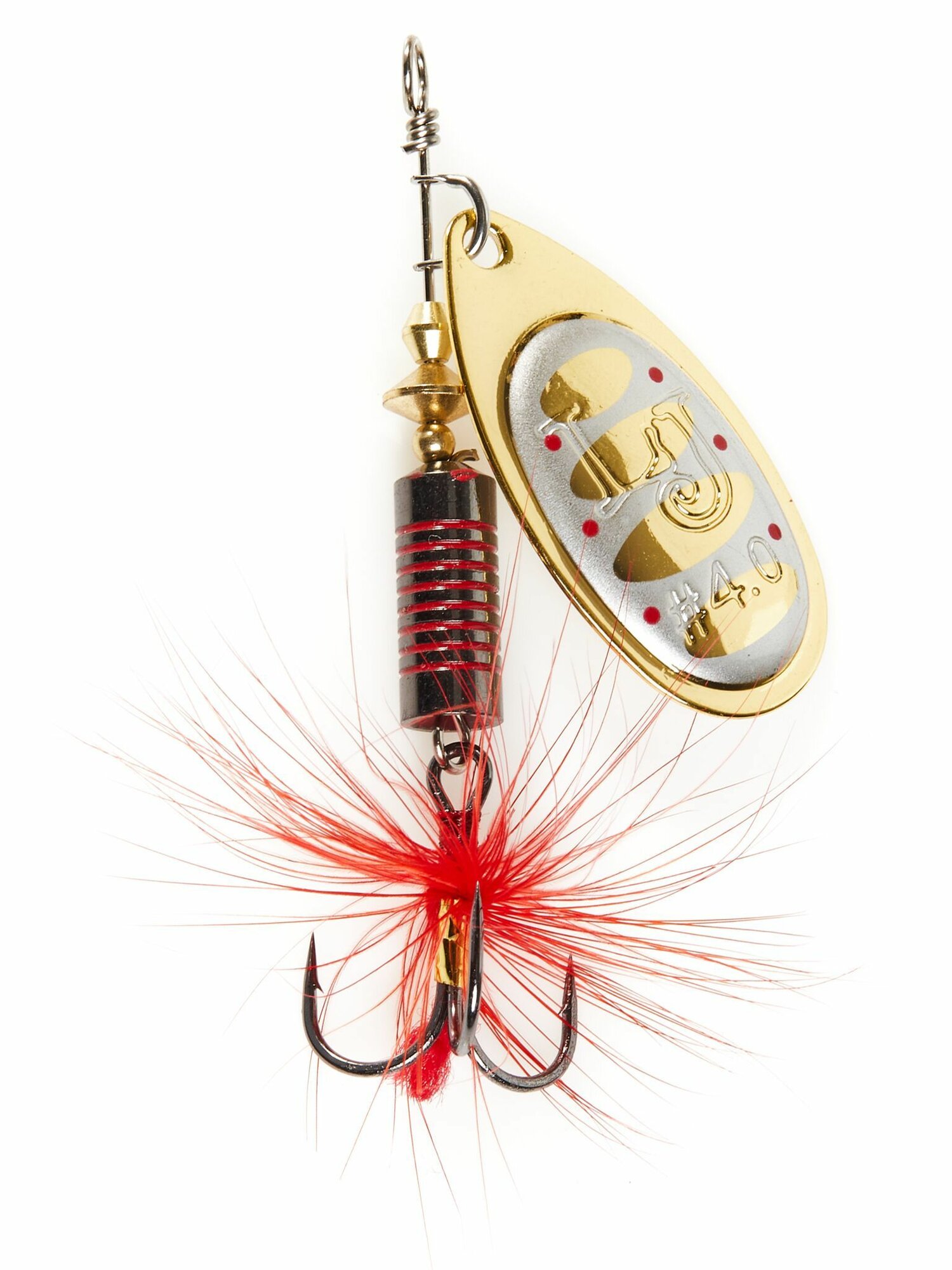 Блесна вращающаяся LUCKY JOHN BONNIE BLADE 4, расцветка 002, вес 10,3 г, размер #4 / Блесна для рыбалки на щуку, окуня