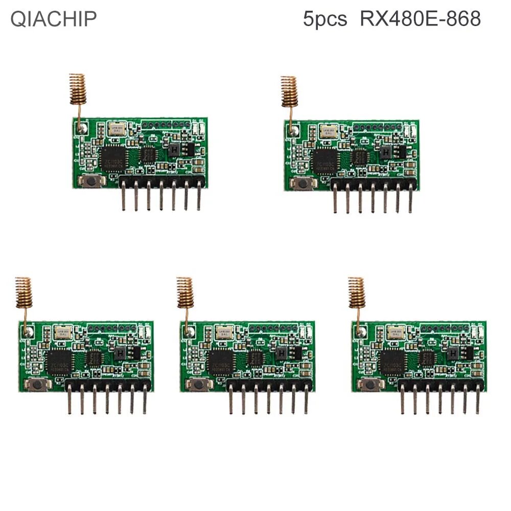 QIACHIP 4-кнопочный беспроводной контроллер 868 МГц для Arduino Uno 868MHz 5pcs