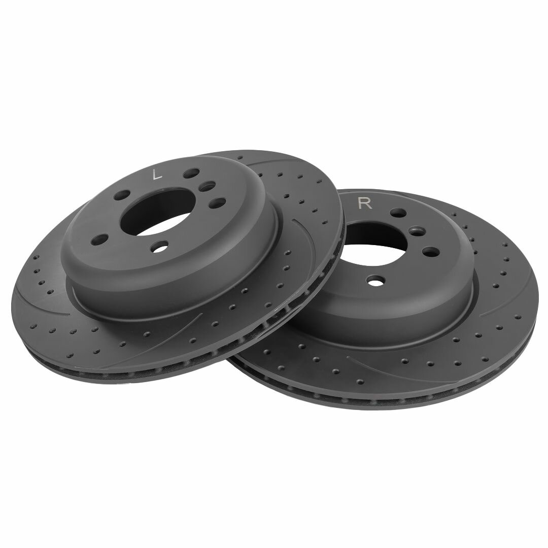 Диск тормозной задний перфорированный PRO-Line с покрытием на БМВ 5, 6, 7