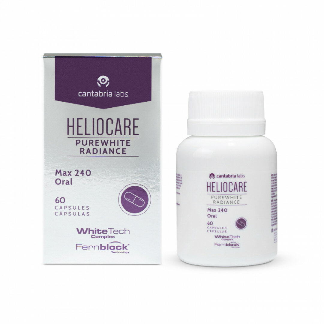 Heliocare Purewhite Radiance Max 240 / Бад к пище "Белизна и сияние кожи", 60 капсул