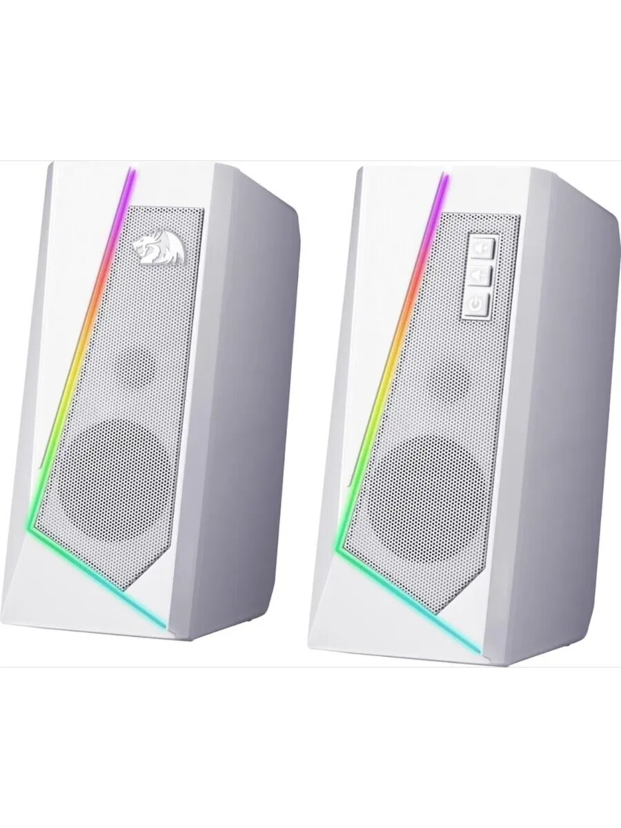 Колонки компьютерные Аnvil,5 вт, rgb, usb+3.5мм Белый