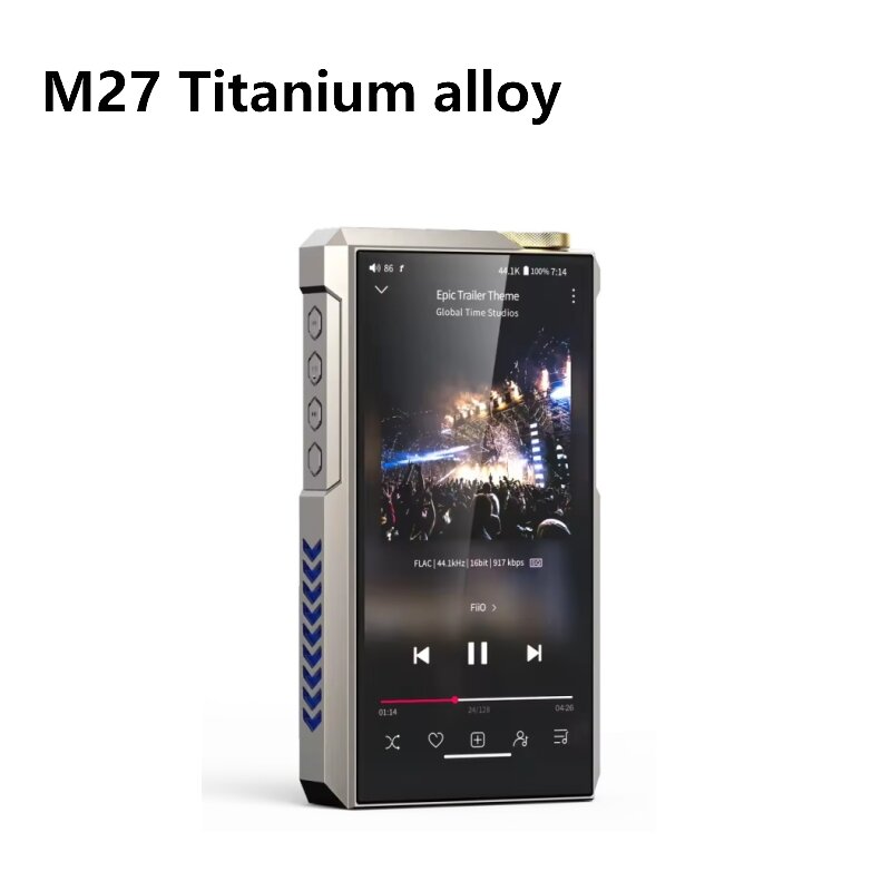 FiiO M27 Music Player Android Intelligent 5.99" HD Lossless Bluetooth MP3 Player ES9039SPRO*2 9200mAh 6.35mm earphone Interface