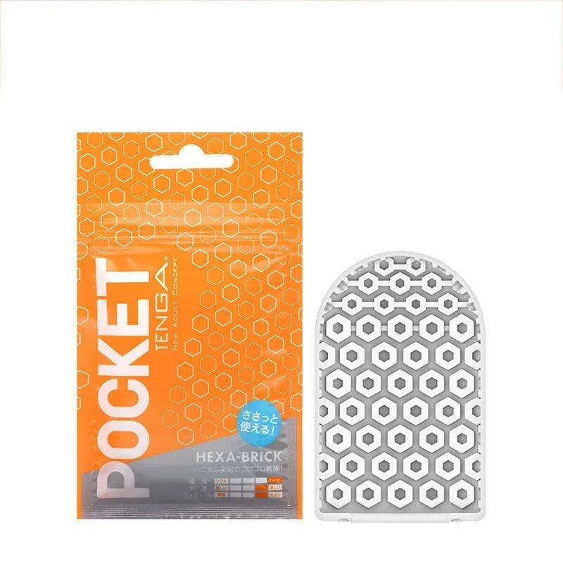 TENGA Pocket Hexa-Brick, цвет 04 honeycomb
