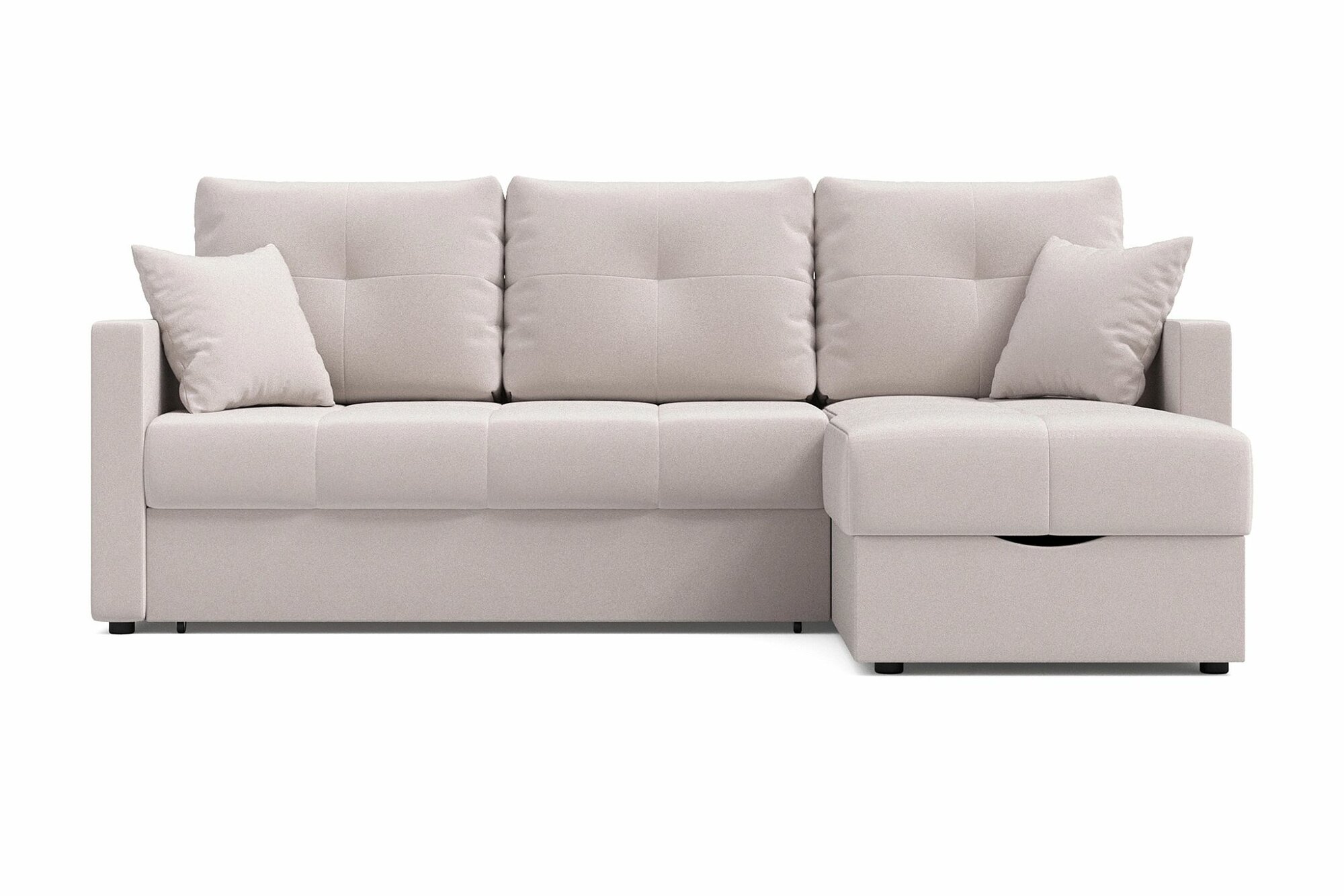 Диван угловой Вита, серо-бежевый