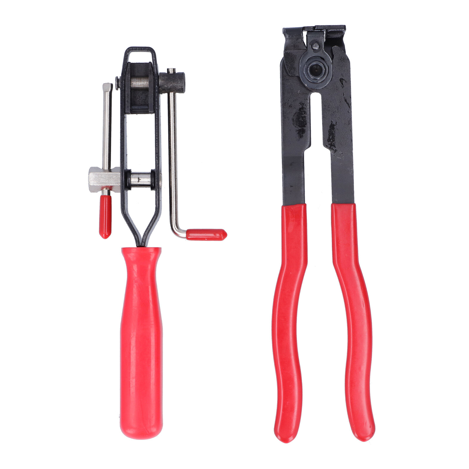 2pcs CV Joint Clamp Set Metal Ear Type Boot Banding Pliers Tool for Automobile Manufacturing