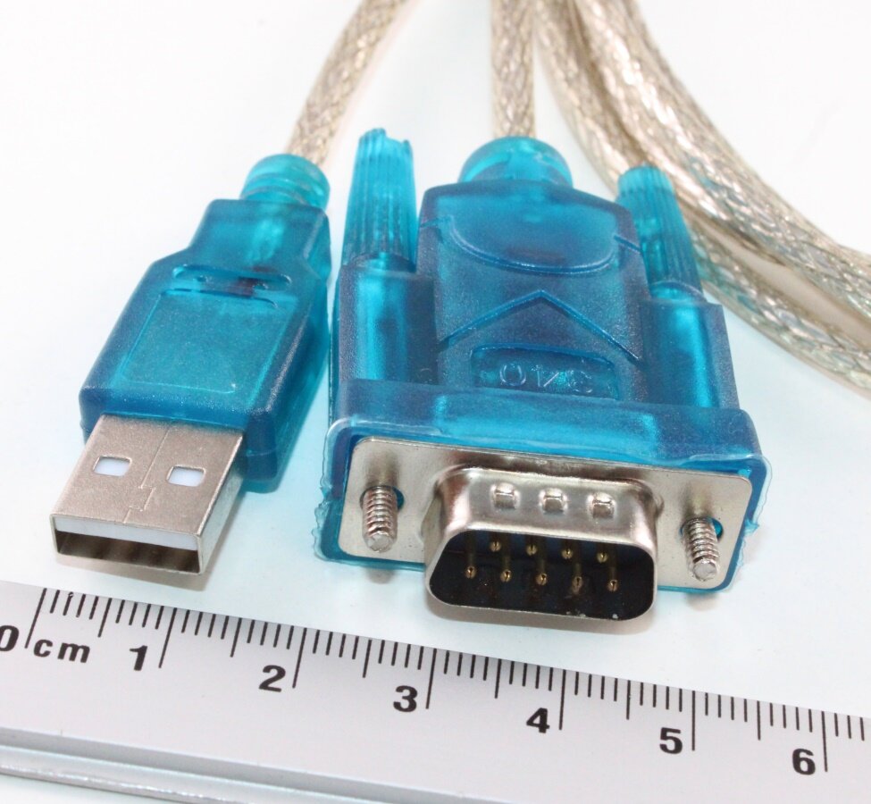 Шнур шт. DB9M(COM-port RS232) - USB AM (две микросхемы) 1,5 м, DAYTON