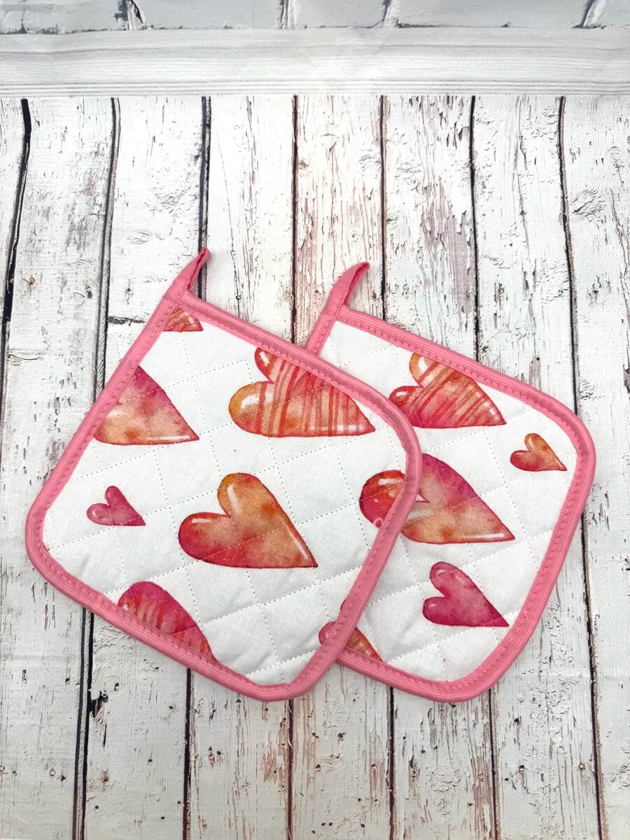 Прихватка кухонная квадратная 2 шт 19*19