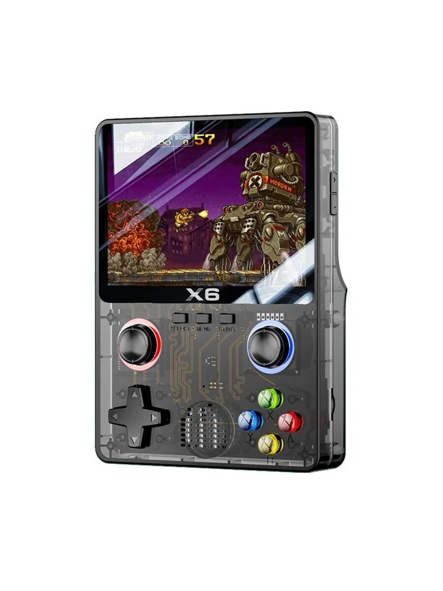 Оригинальный Портативный игровой плеер X6 с 3,5-дюймовым IPS-экраном, двойной джойстик, 11 симуляторов, игровая приставка GBA для детских подарков